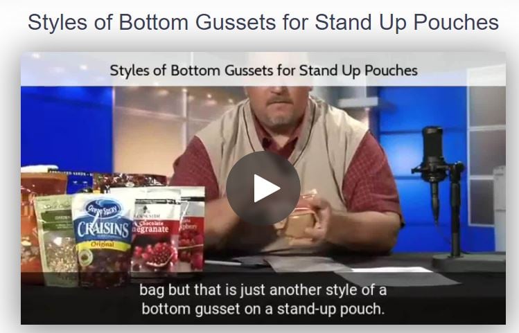 Different Styles of Gussets for Pouch Bags